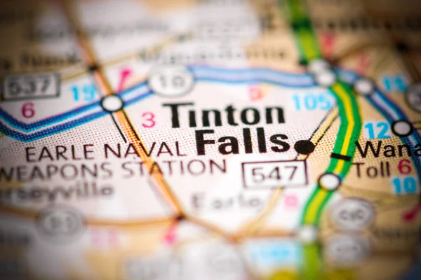 Tinton Falls. Nueva Jersey. EEUU en un mapa geográfico 2024