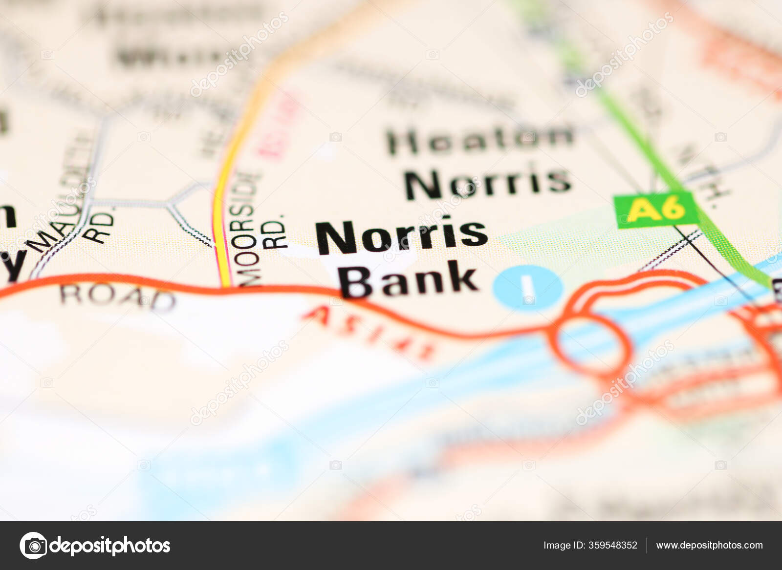Norris Bank Geographical Map Stock Photo by ©aliceinwonderland2020 ...