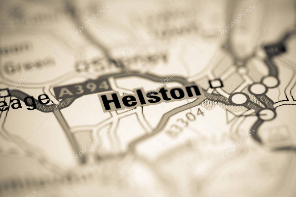 Helston. Reino Unido en un mapa geográfico 2022