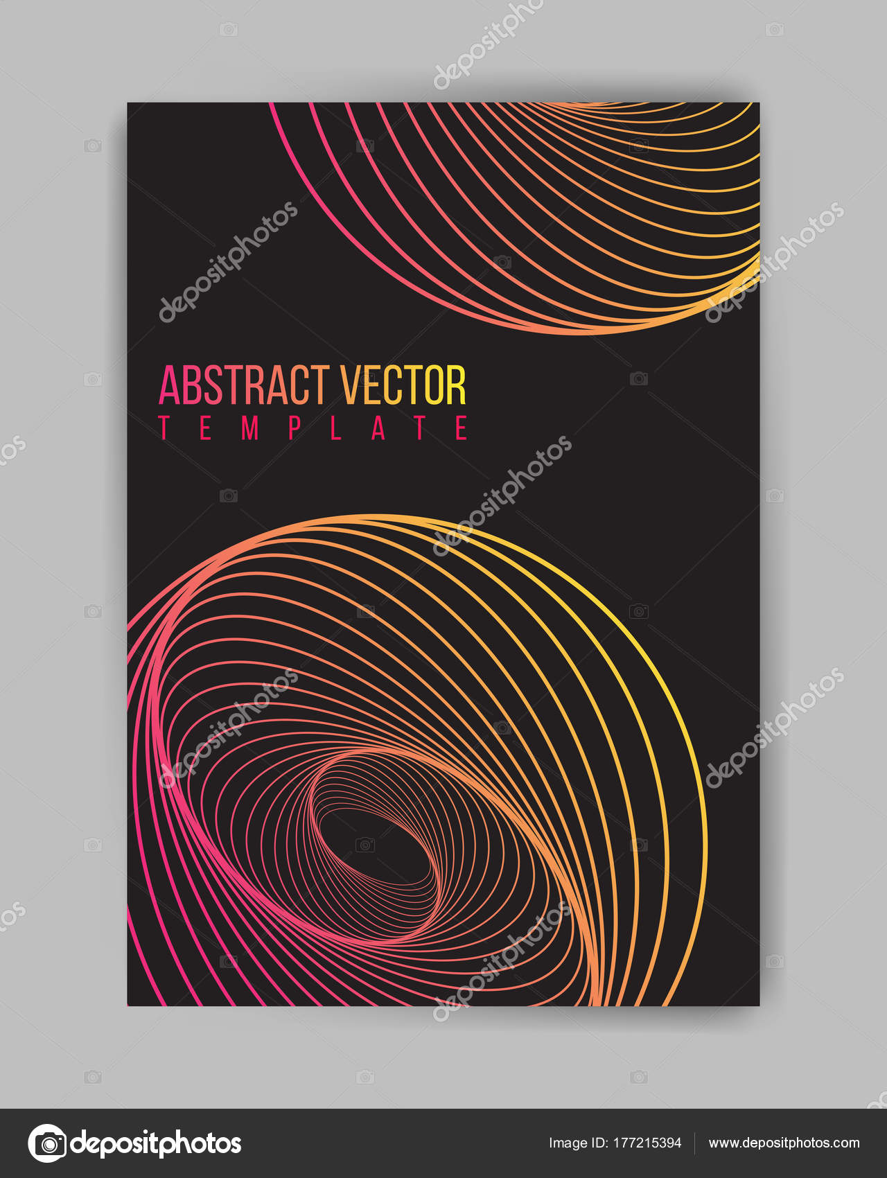 Plantillas minimalistas vectoriales con líneas Vector de stock por ...