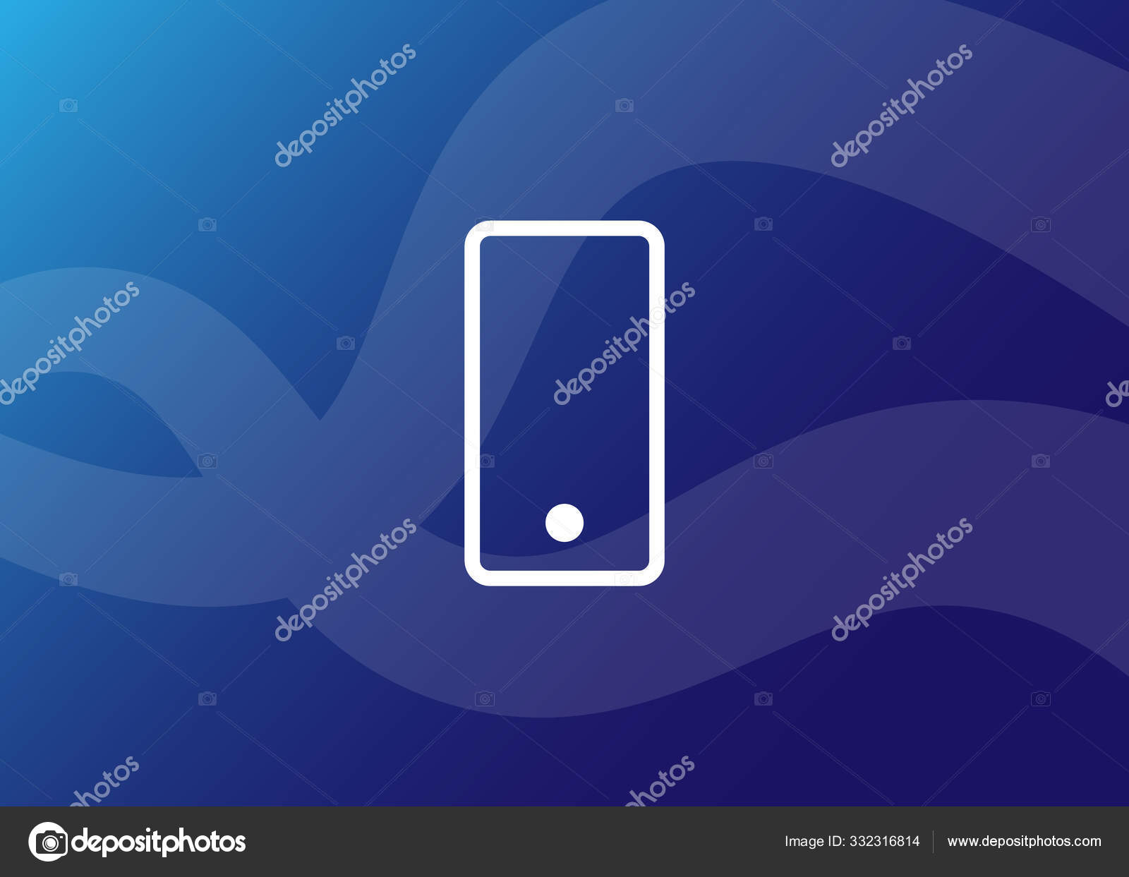 Smartphone Mobile Phone Icon Render Stock Vector Image by ©nermin99 ...