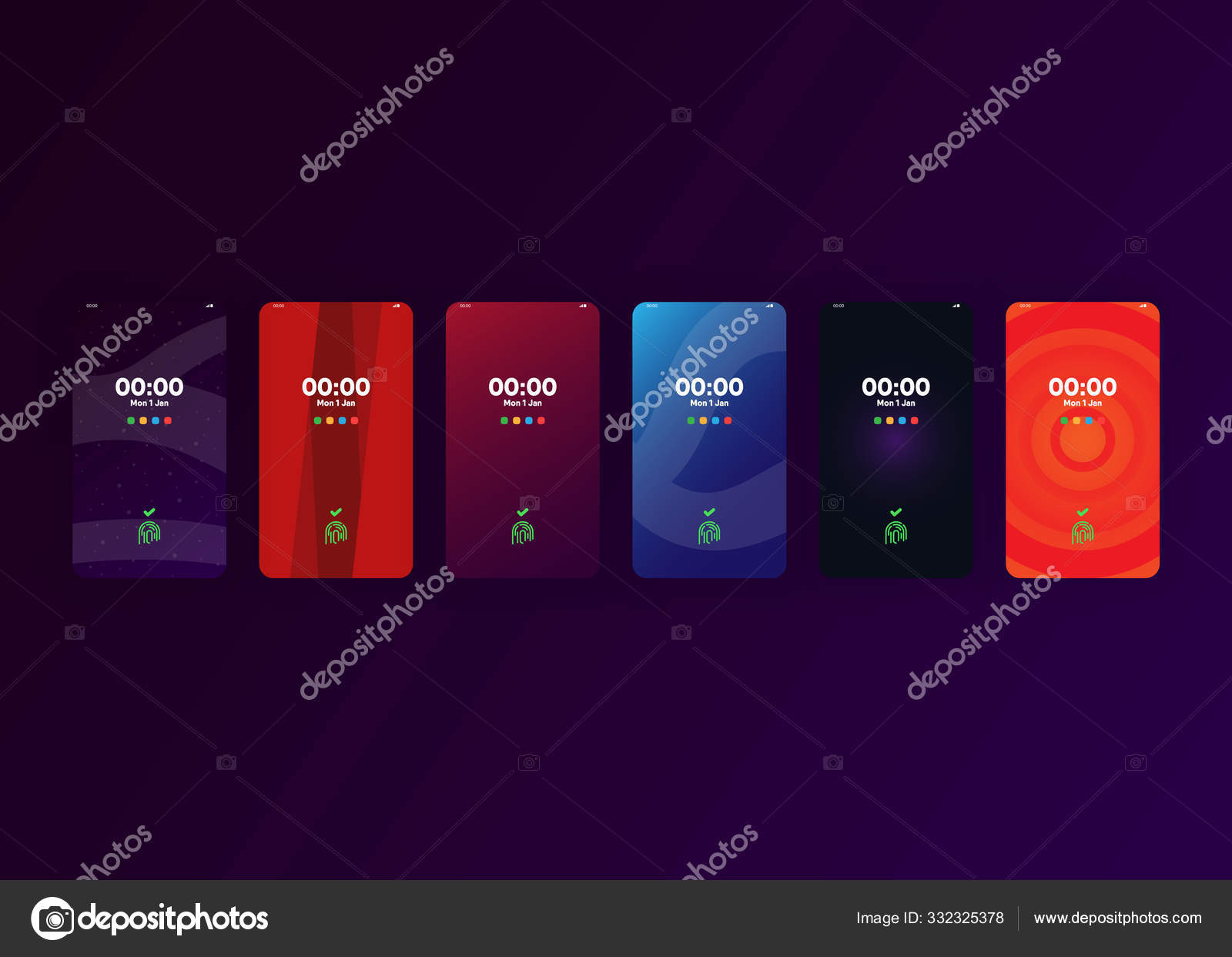 Smartphones Mobile Phones Screens Render Stock Vector by ©nermin99 ...