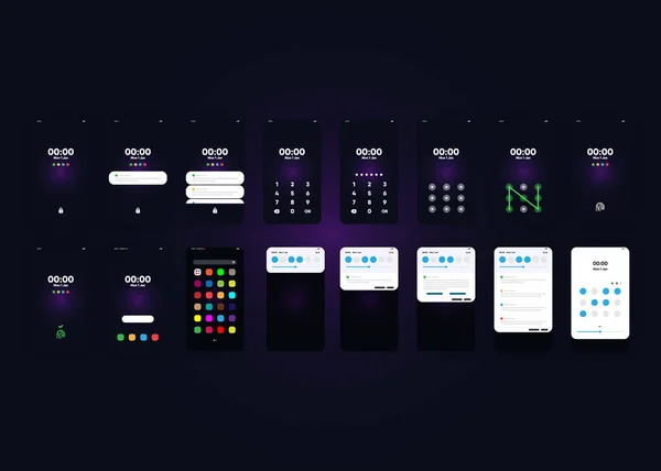 Smartphones Mobile Phones Screens Render Stock Vector by ©nermin99 ...