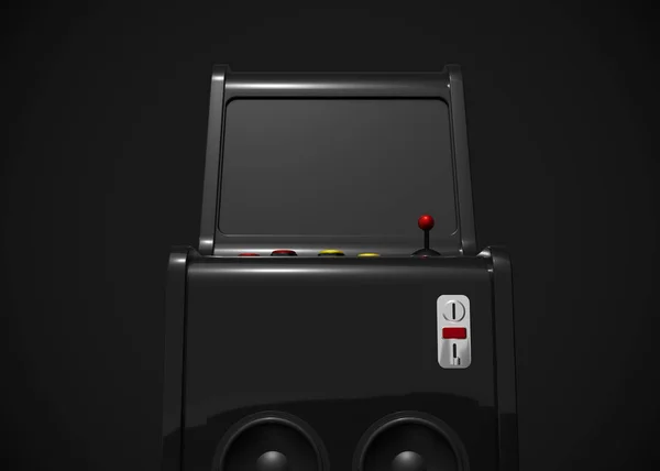 Arcade Machine Retro Gaming Style With Joystick and Buttons 3D Render ...