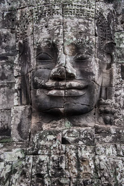Prasat Bayon with smiling stone faces is the central temple of Angkor ...