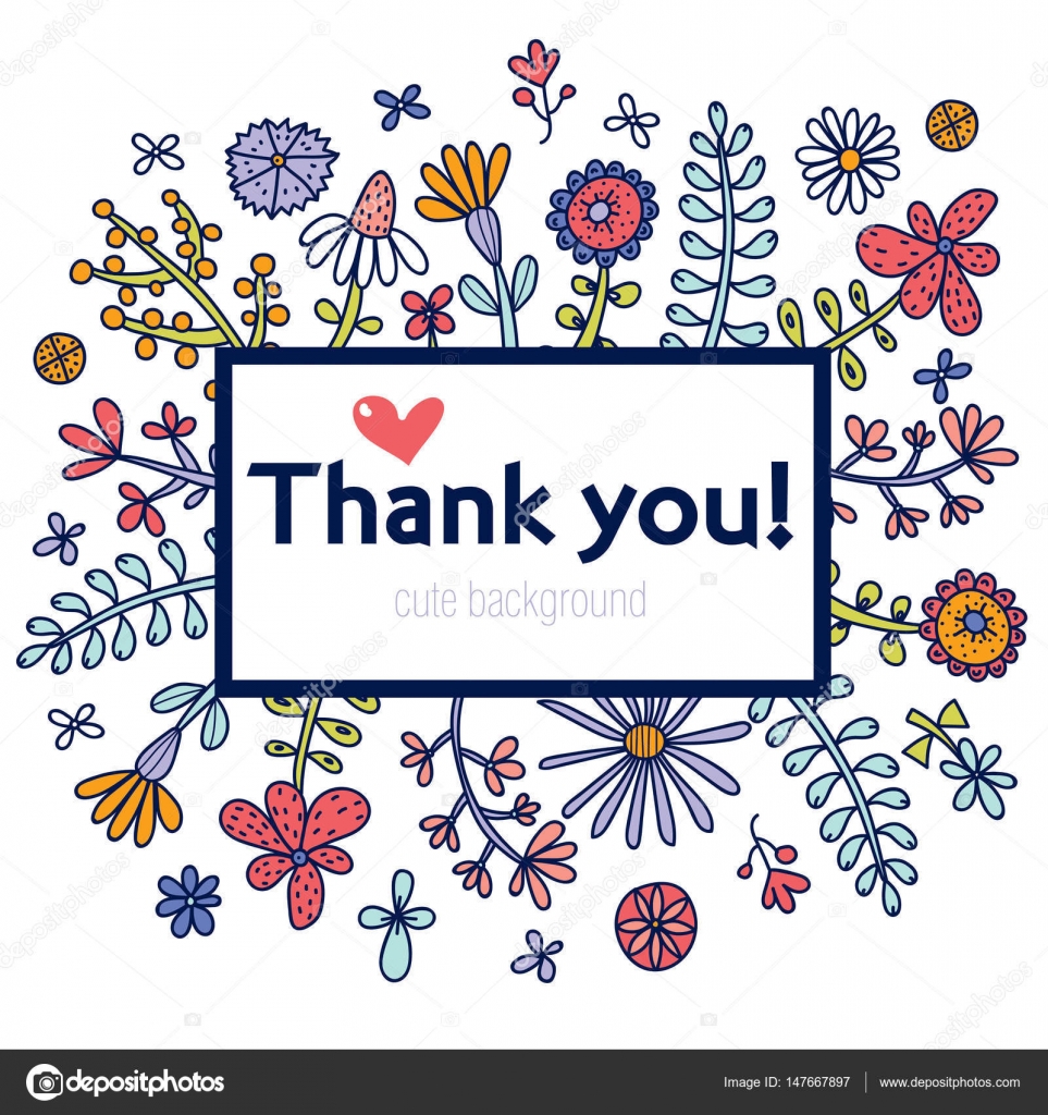 Cute Thank You Background