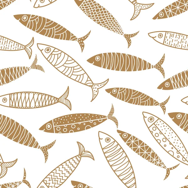 Cute Fish Kids Background Seamless Pattern Can Used Textile Industry Stock Vector by ...
