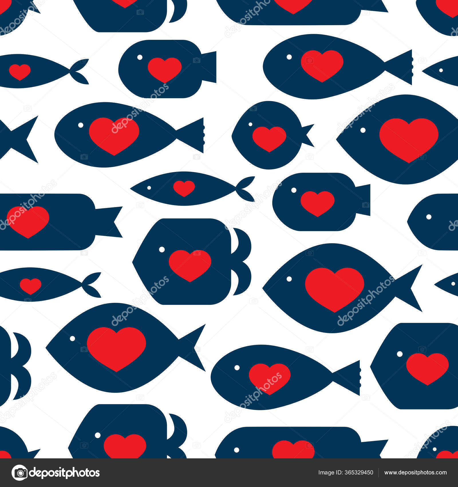 Cute Fish Kids Background Seamless Pattern Stock Vector by ©vyazovskaya ...