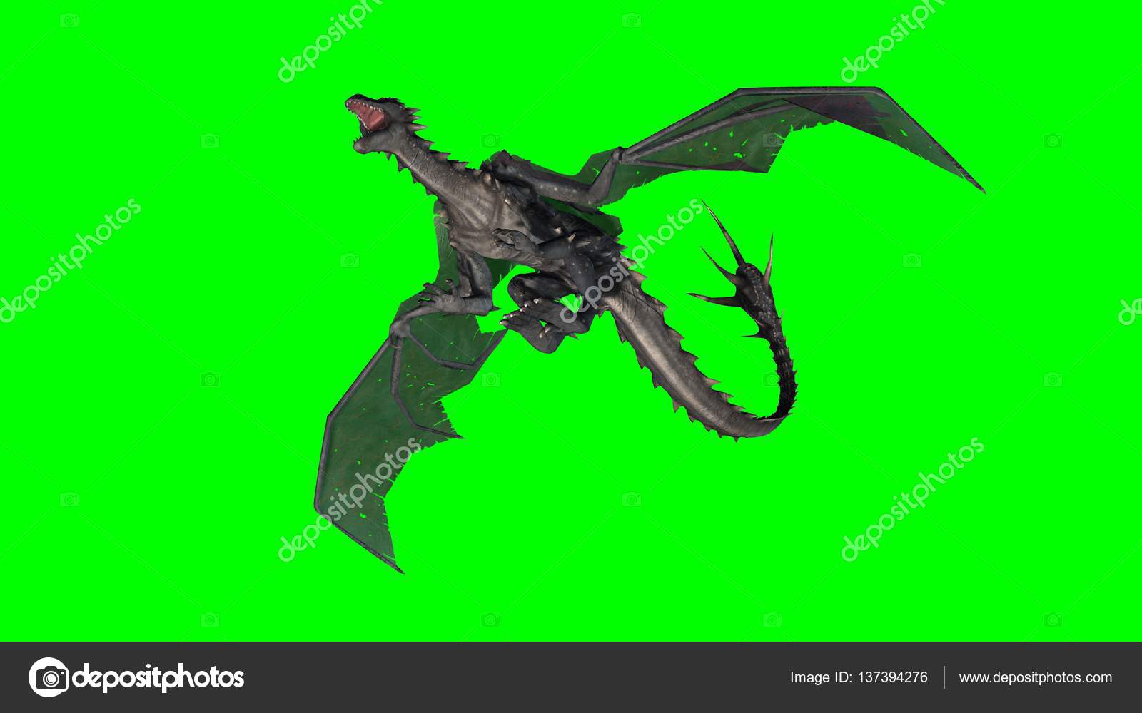 Dragon - green screen Stock Photo by ©bestofgreenscreen 137394276