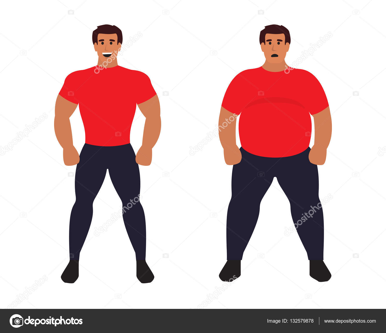 Healthy Person Vs Unhealthy Person