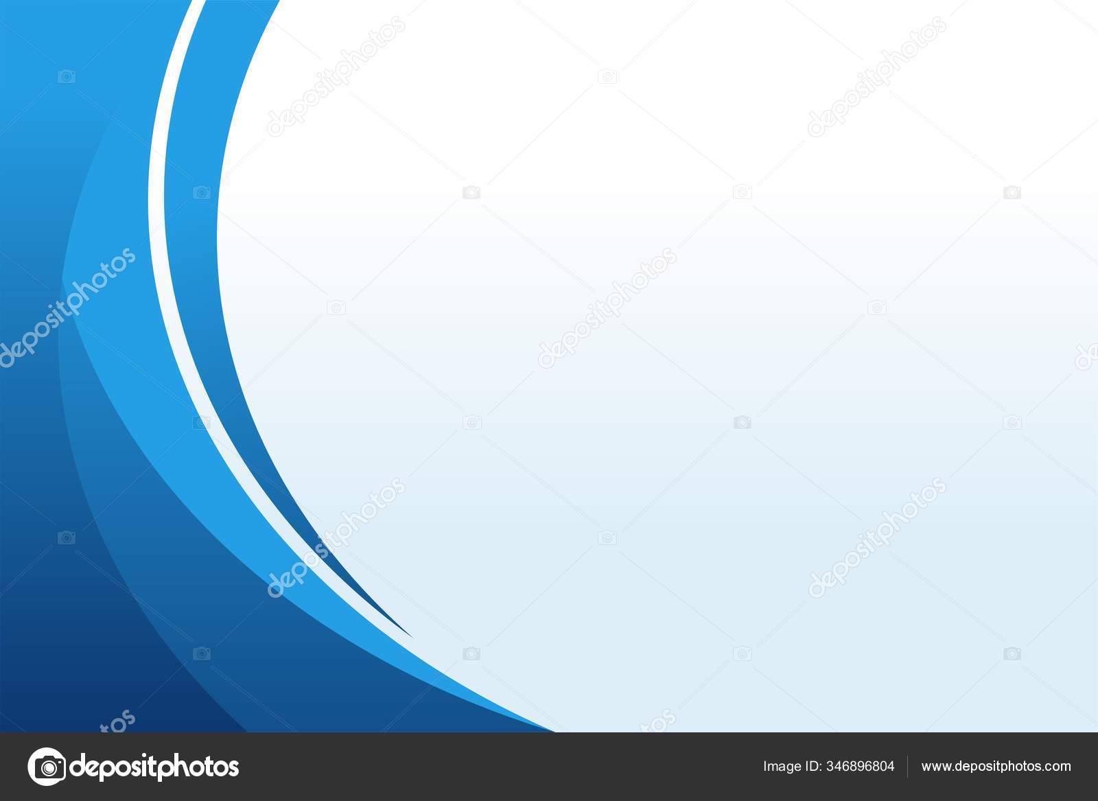 Simple Abstract Blue White Wave Background Design Template Vector Blue ...