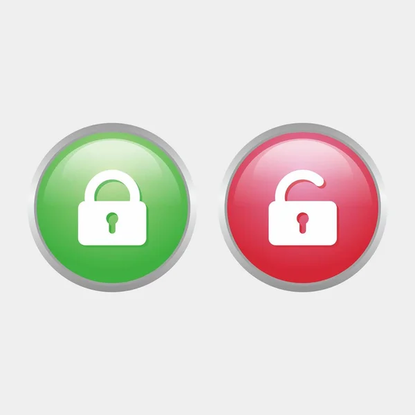 Vector lock - unlock illustration icons — Stock Vector © ussakshaka ...