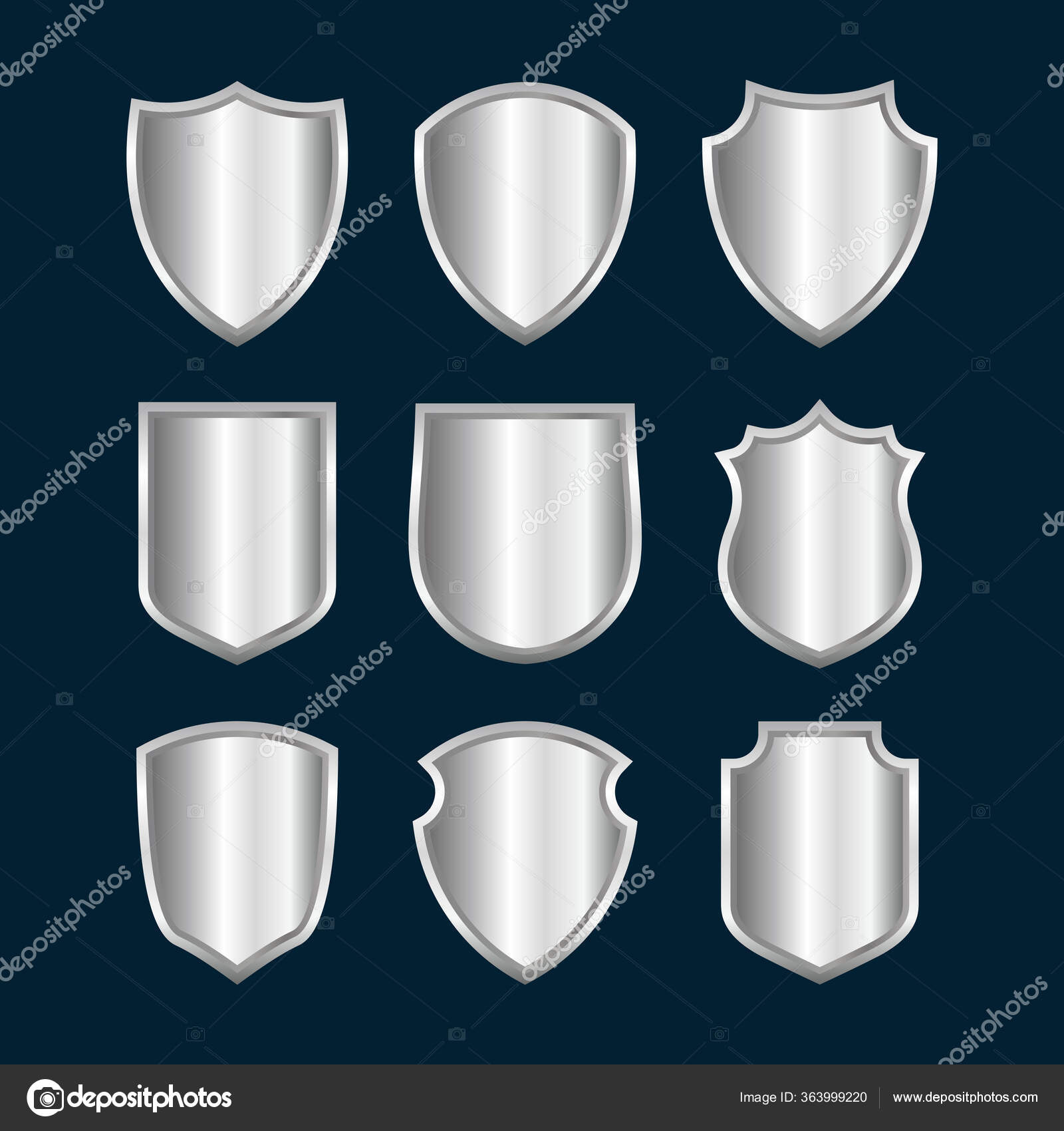 Shield Template Vector