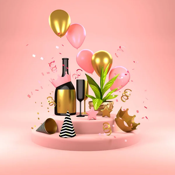 Pink party Stock Photos, Royalty Free Pink party Images | Depositphotos