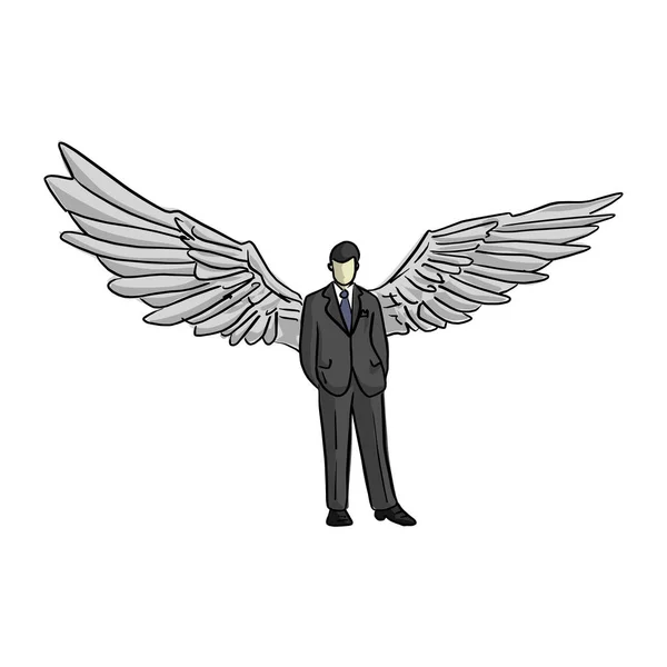 Castiel Wings Outline