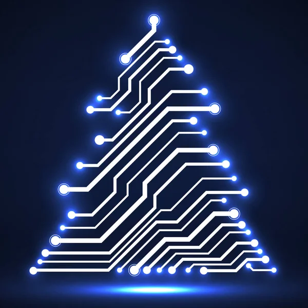 Technology christmas tree Vector Art Stock Images | Depositphotos