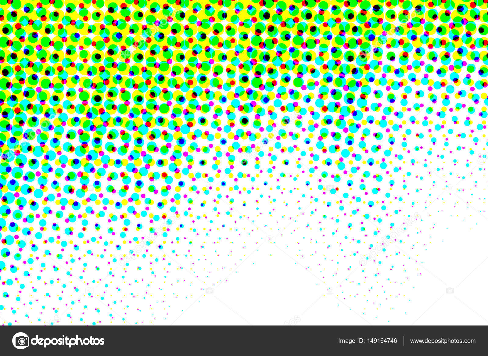 Multi-color half tone pattern — Stock Photo © rmackayphoto #149164746