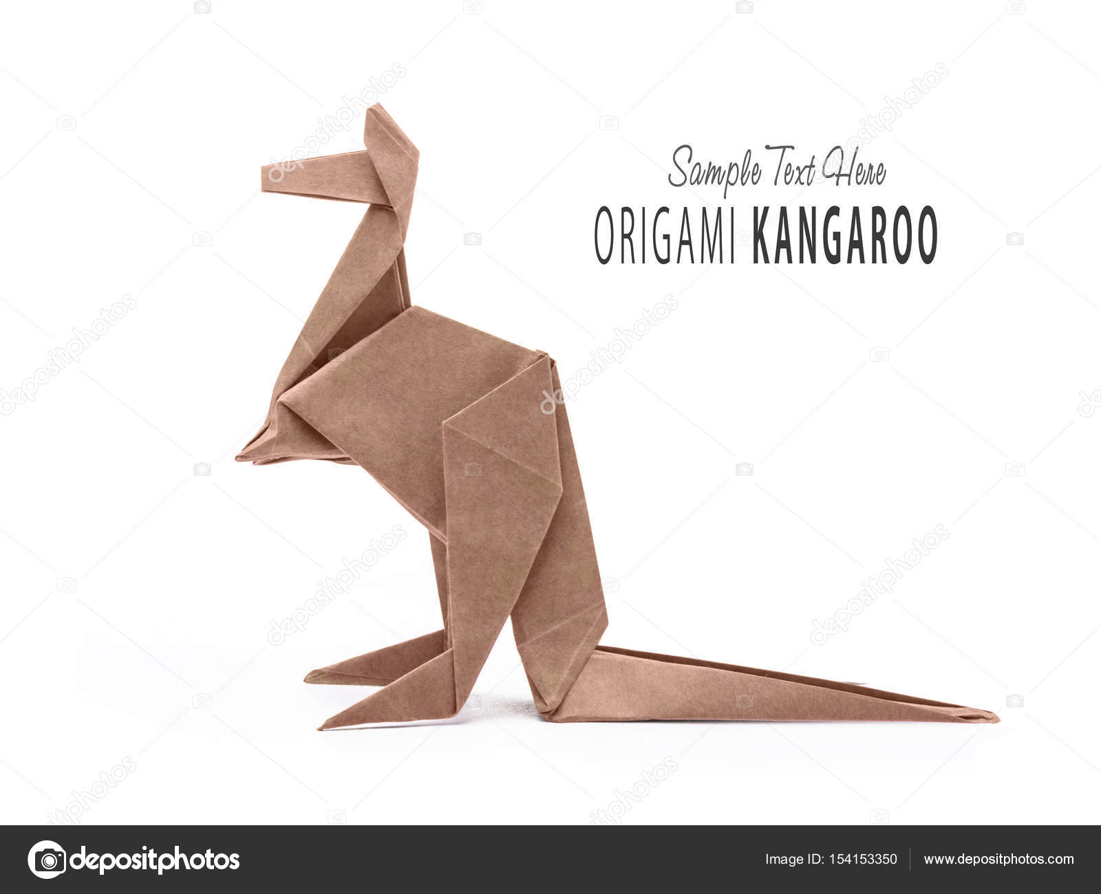 A kangaroo origami Stock Photo by ©mandrixta 154153350