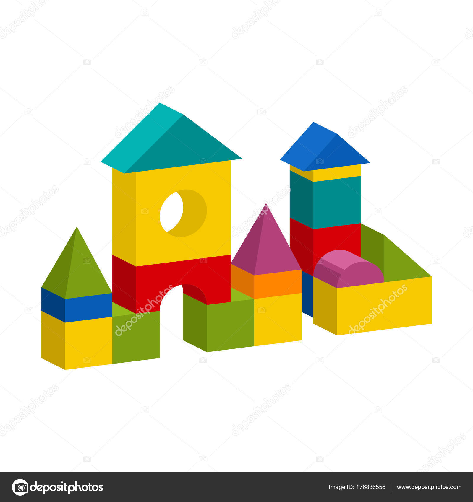 Kids Building Blocks Clipart