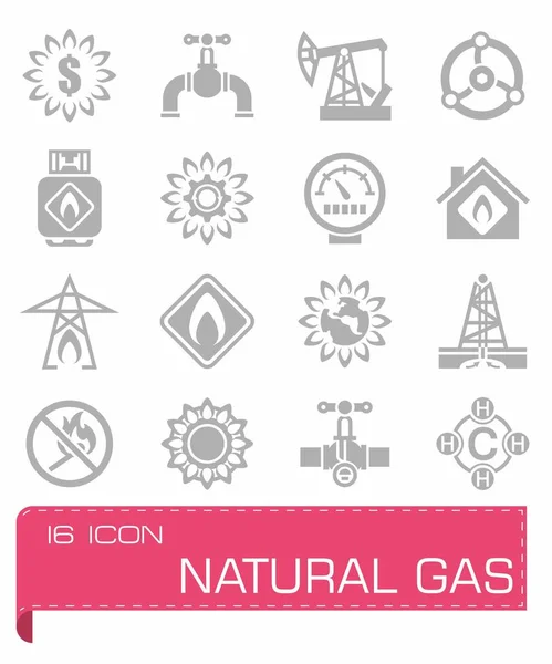 Vector Natural gas icon set Stock Vector Image by ©annexs #95087750