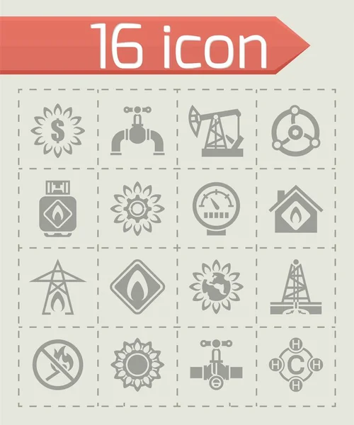 Vector Natural gas icon set Stock Vector Image by ©annexs #95087750