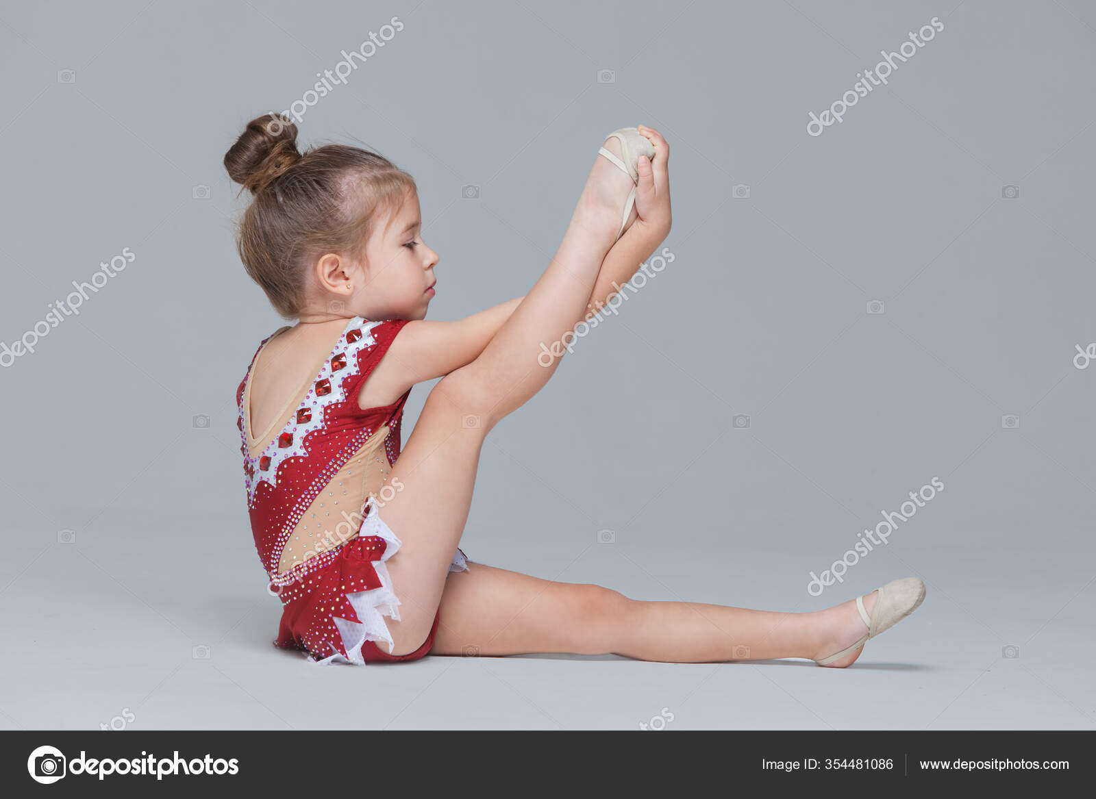 Girls Stretching For Gymnastics