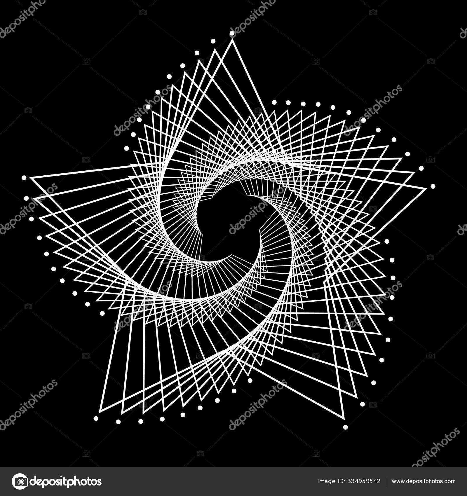 Abstract Geometric Line Drawings