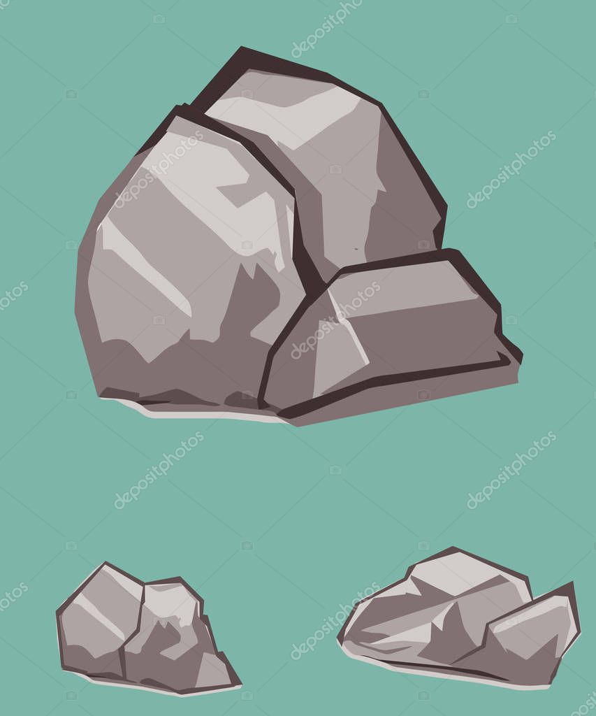 Conjunto de ilustraciones de patrones de roca colección de arte pedazo ...