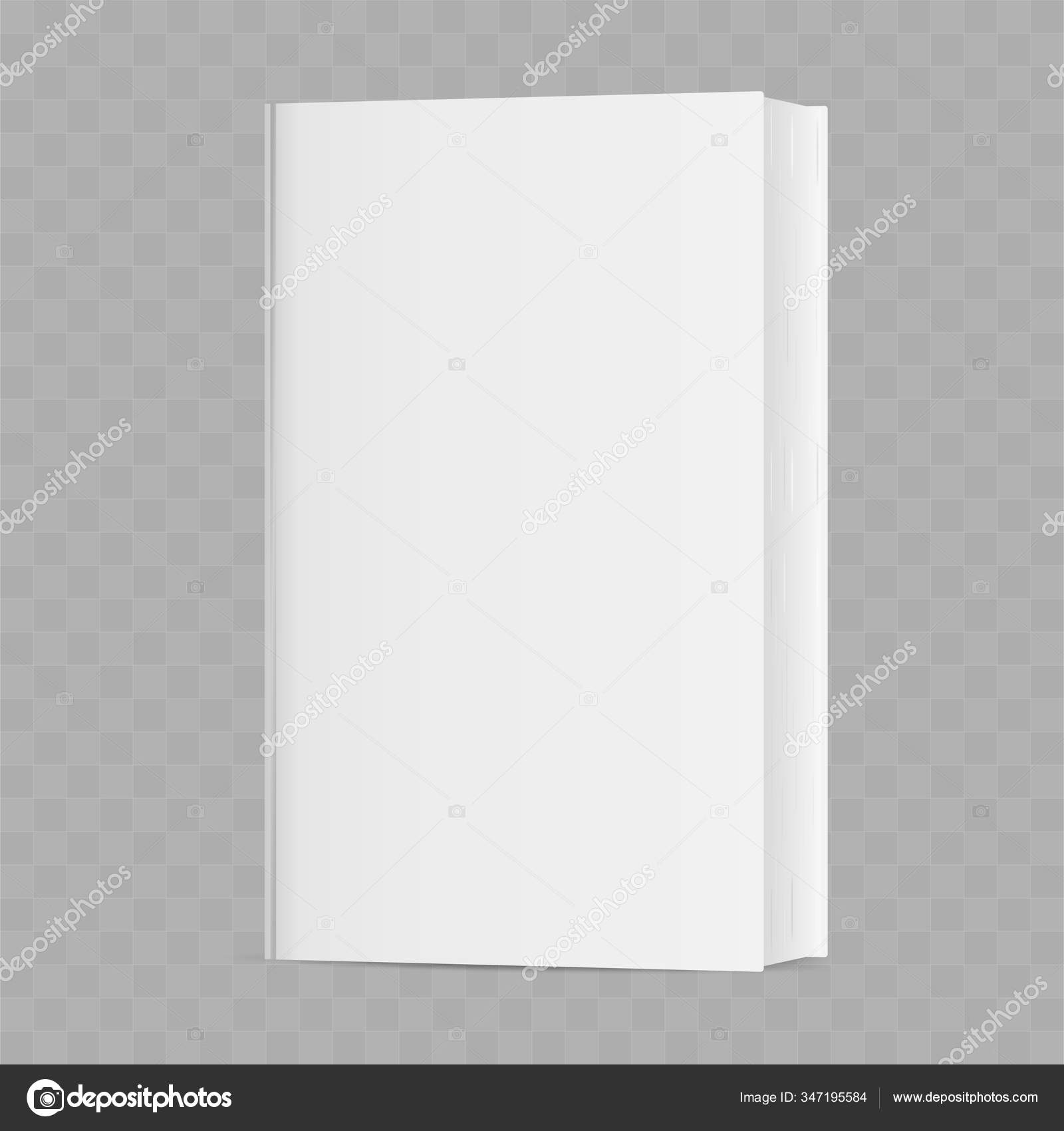 White Realistic Book Isolated Transparent Background Vector ...