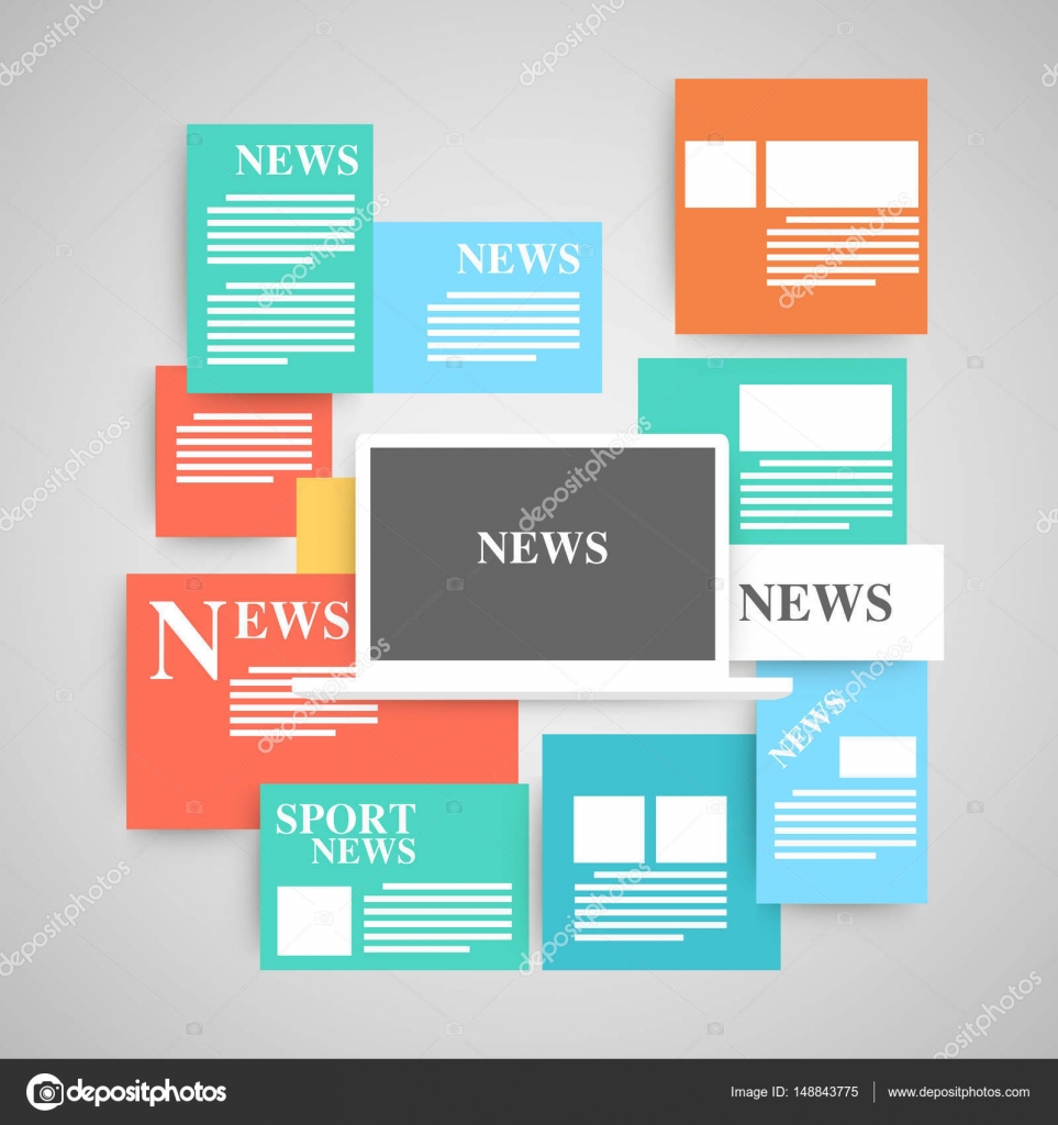 Newspaper vector set. Stock Vector by ©suriya9 148843775