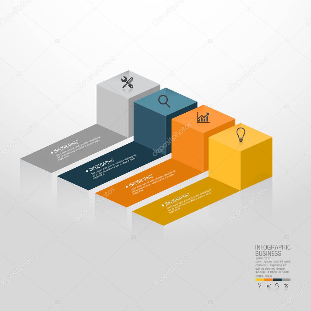 plantilla de infograf as de negocios. ilustraci n vectorial. 2024