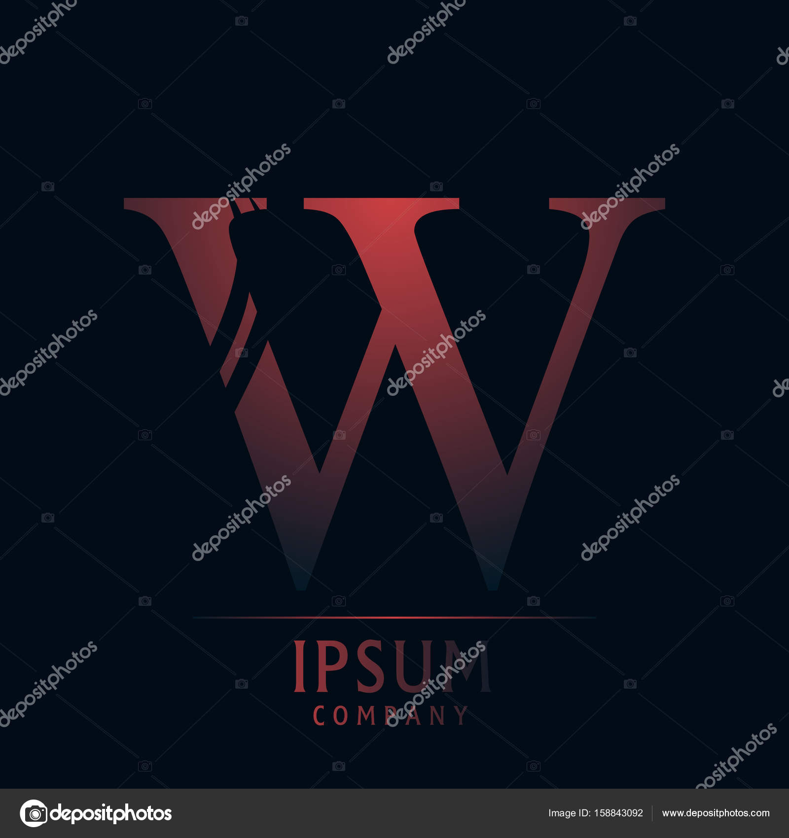 Typographic alphabet in a set. Contains vibrant colors and minimal ...