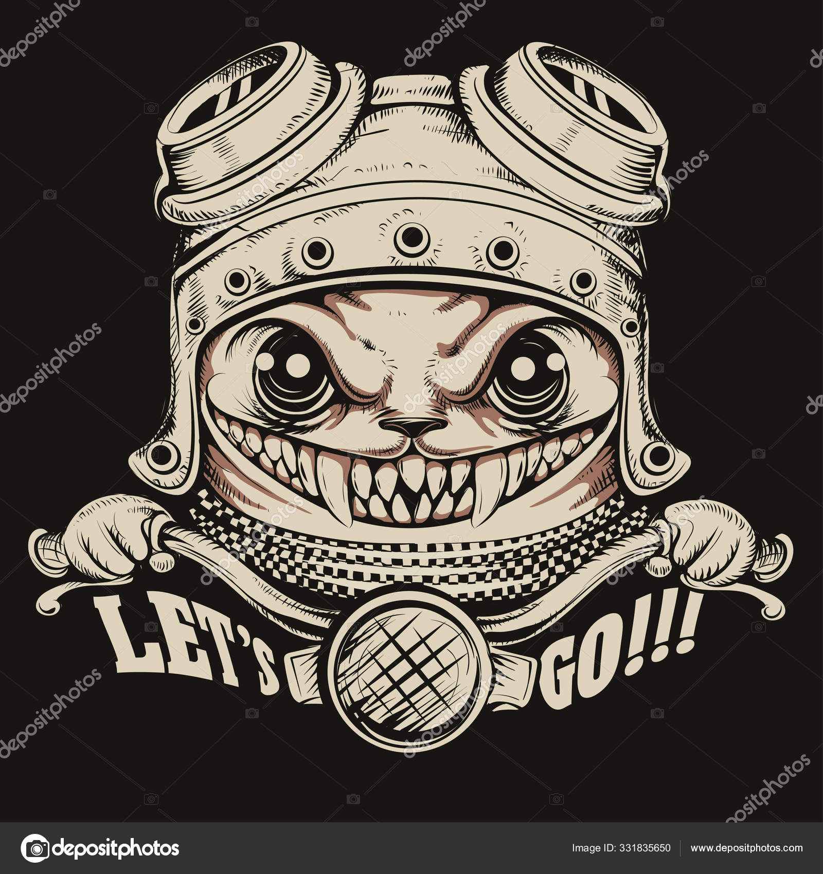 Biker Frog Color Vector Illustration Stock Vector Image by ©martist1331 ...