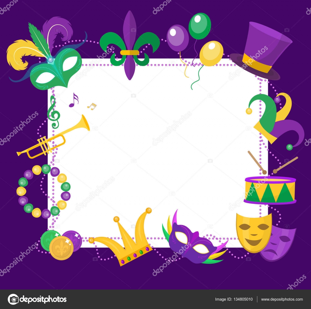 Mardi Gras Border Clip Art