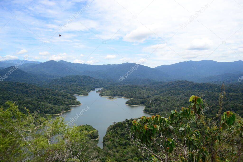11 de marzo de 2020 - Hulu Kelang, Kuala Lumpur: Vista aérea de Klang ...
