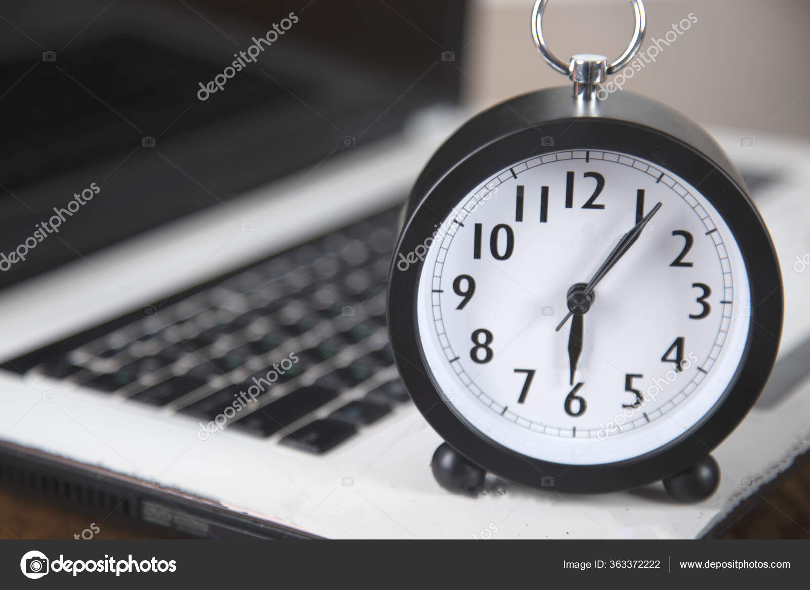 Clock Computer Table Background — Stock Photo © Aghavni #363372222