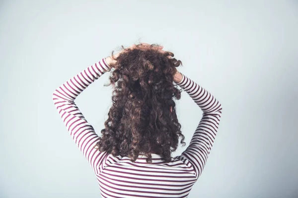 Sad Woman Hand Stop Sign Grey Background Stock Photo by ©Aghavni 371165512