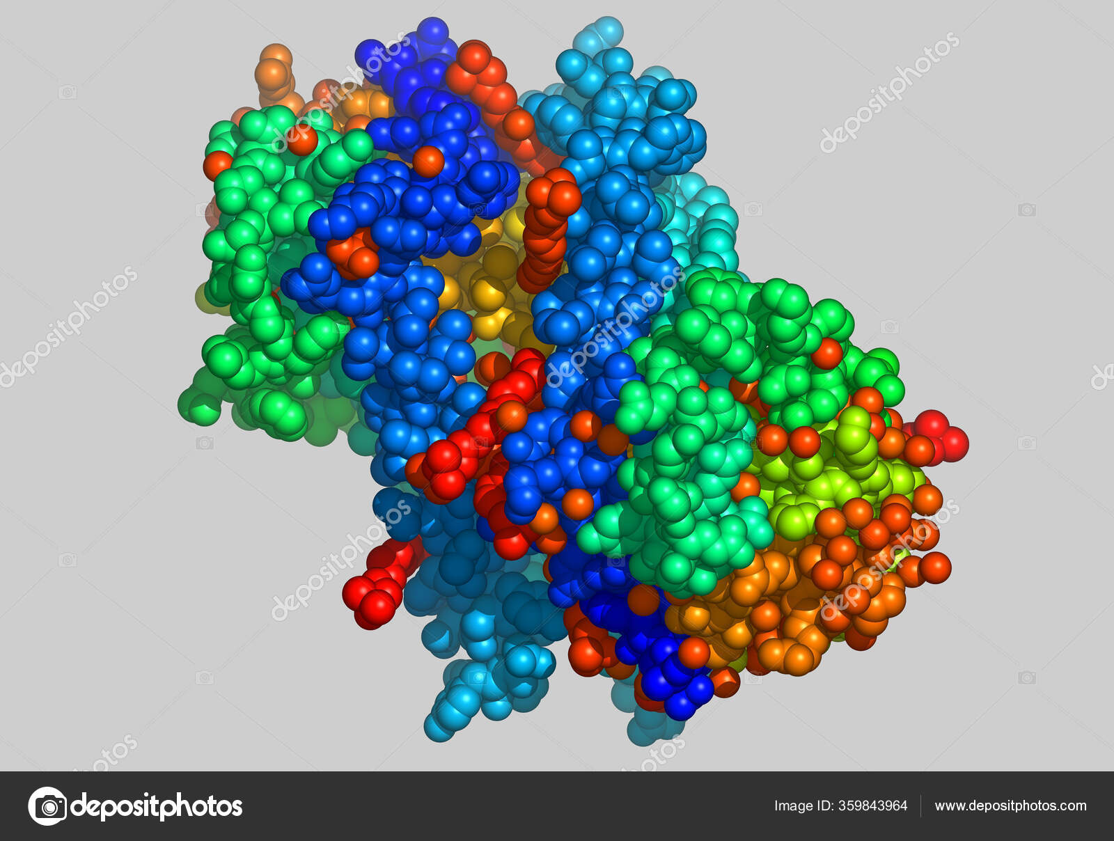 Protein Molecular Model Atoms — Stock Photo © dr.lange.unitybox.de ...