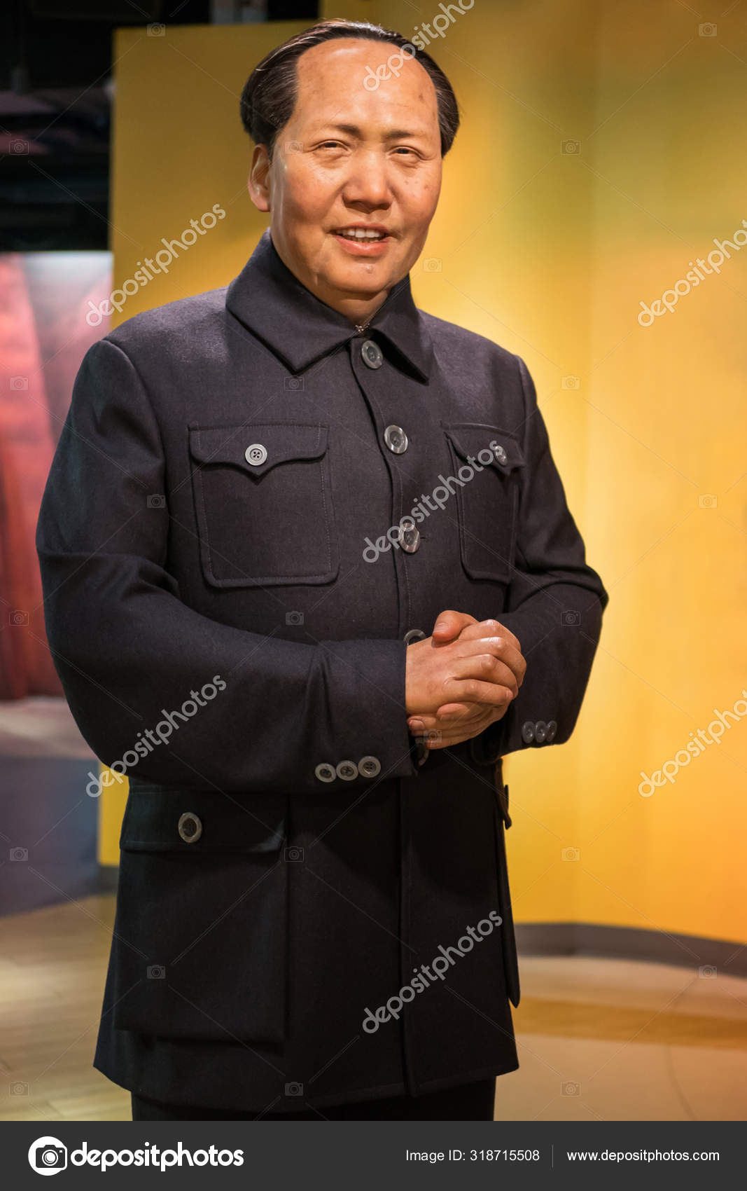 Mao Zedong wax figure display at Madame Tussauds Museum,Siam Discovery ...