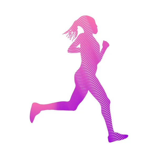 100,000 Woman running silhouette Vector Images | Depositphotos
