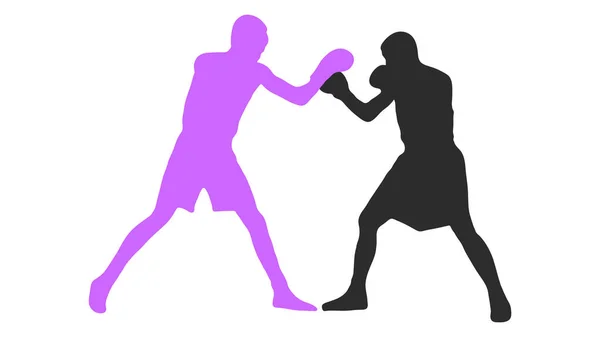 Boxing Champ Standing Ready Fight Simple Drawing Box Fighting Sport ⬇ ...