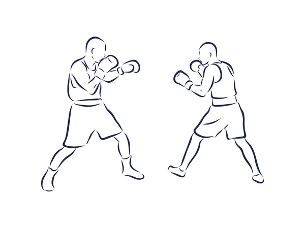 Técnica de boxeo imágenes de stock de arte vectorial | Depositphotos