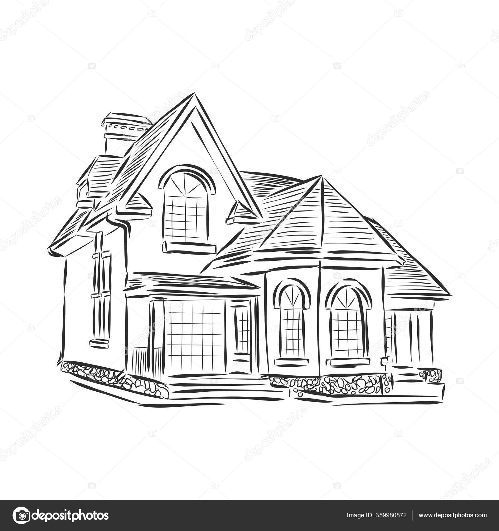 Bina Çizimi Vektörü Çizimi Çizimi ©Elalalala.yandex.ru 359980872'e ait ...