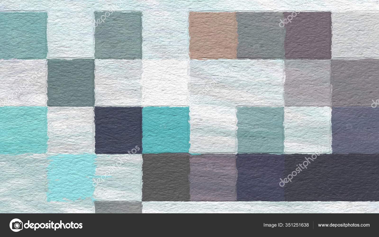 Checkered Geometric Gradient Background Squares Shapes Seamless Pattern ...