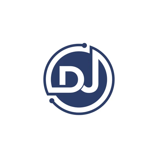 Dsj circle logo imágenes de stock de arte vectorial | Depositphotos
