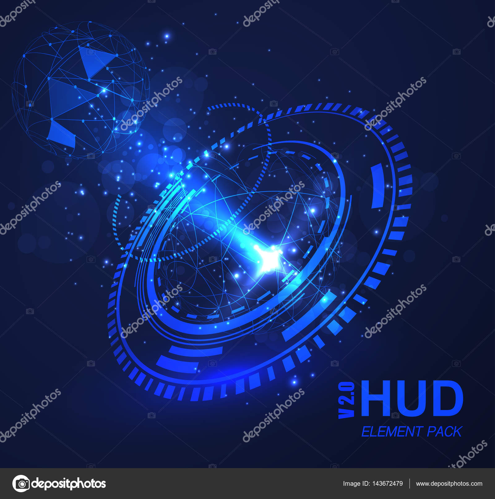 HUD circles design elements Stock Vector Image by ©Chalapan #143672479