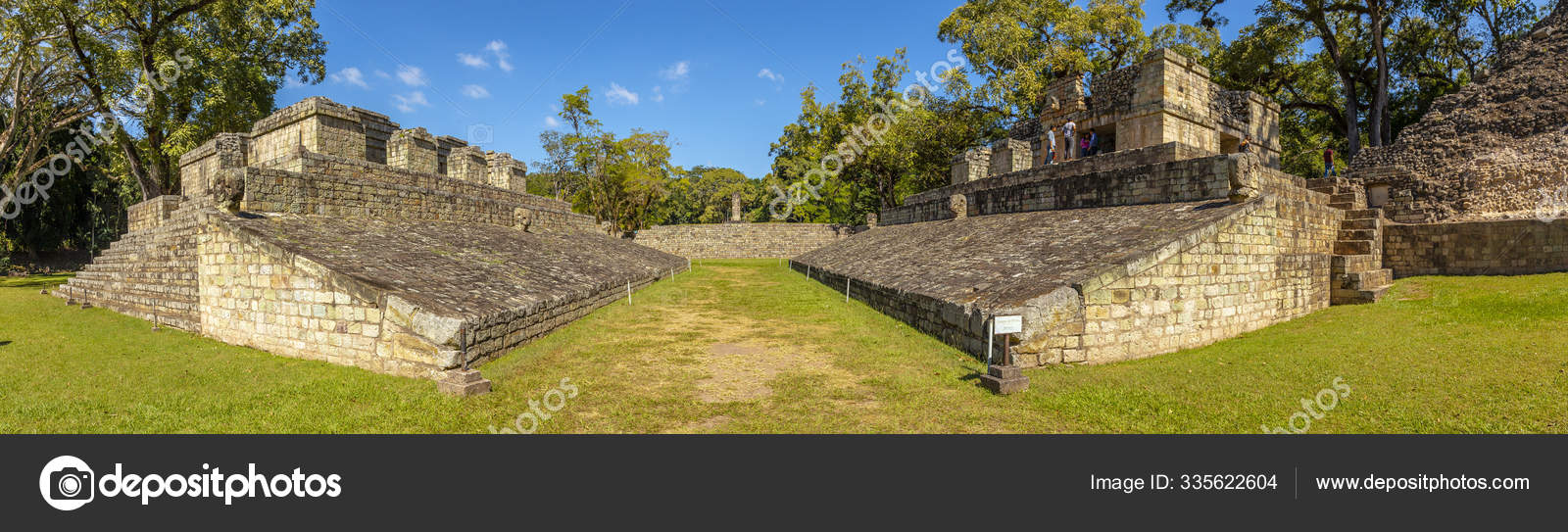 Mayan Pyramids Copan Ruins Temples Honduras Stock Photo by ©unaihuizi ...