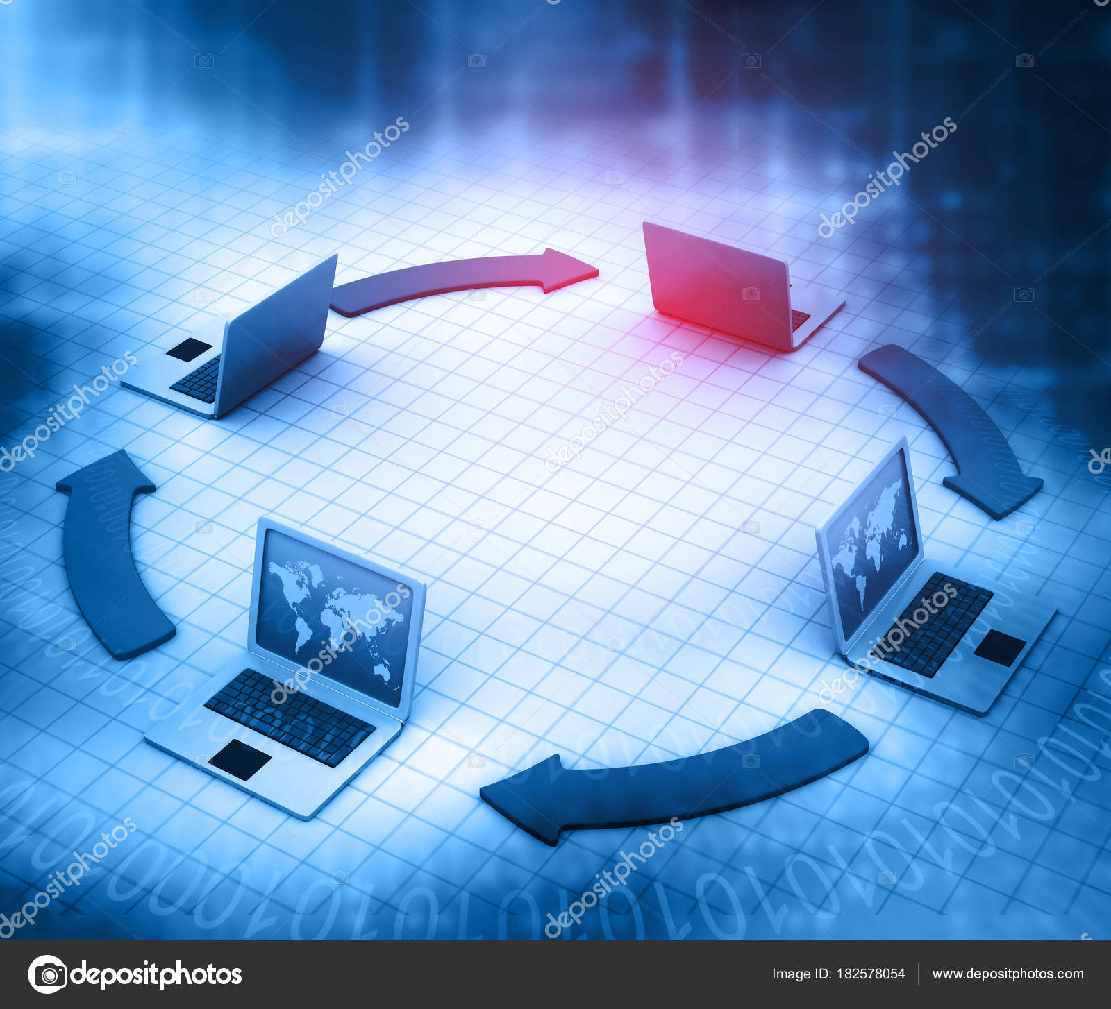 Computer Network Internet Communication Concept — Stock Photo ...