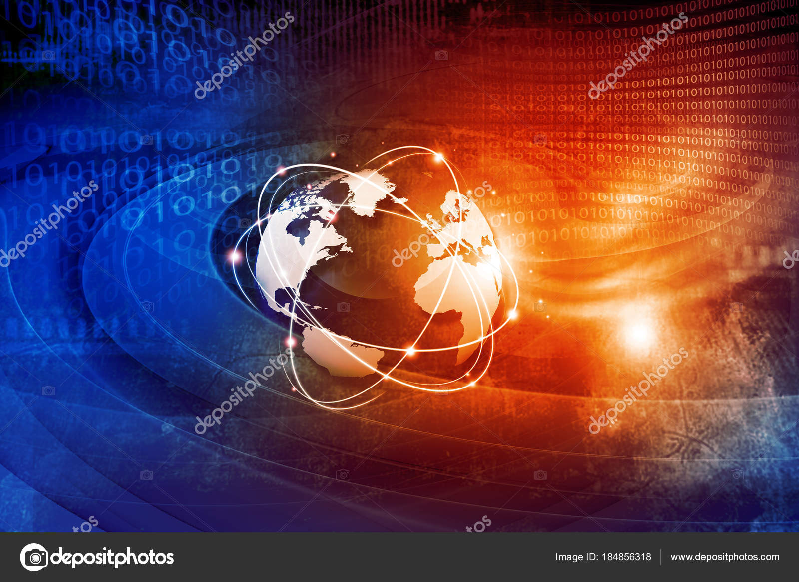 Global Communication Technology Background Stock Photo by ©bluebay2014 ...