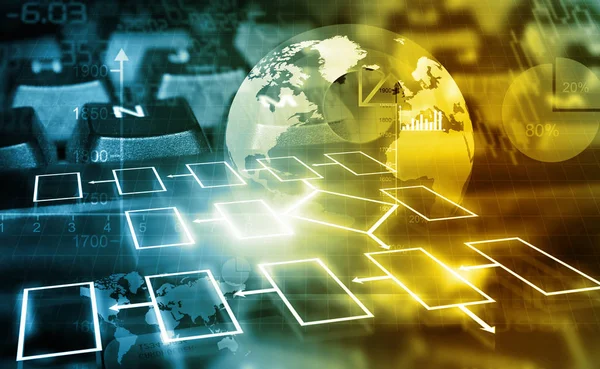 Business networking background . Digital illustration - Stock Image ...